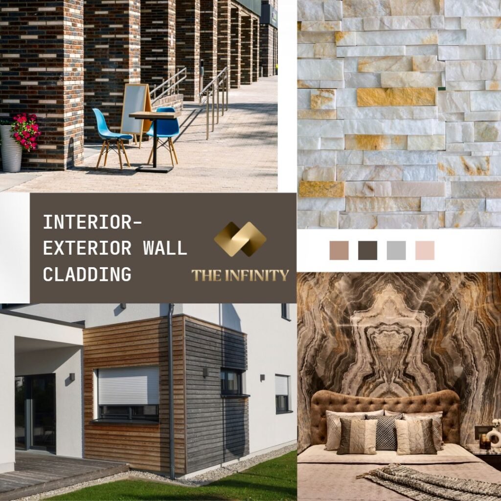 Modern Interior-Exterior Wall Cladding Marble And Granite