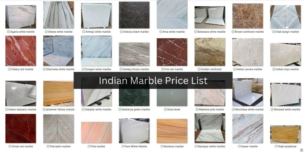 Indian Marble Price - List 2024